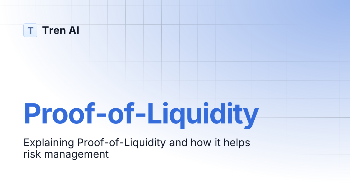 Proof-of-Liquidity | Tren AI